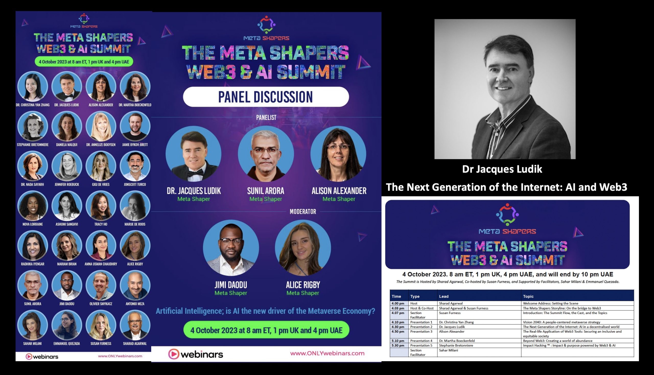 The Meta Shapers Web3 & AI Summit – 4 October 2023 – Jacques Ludik